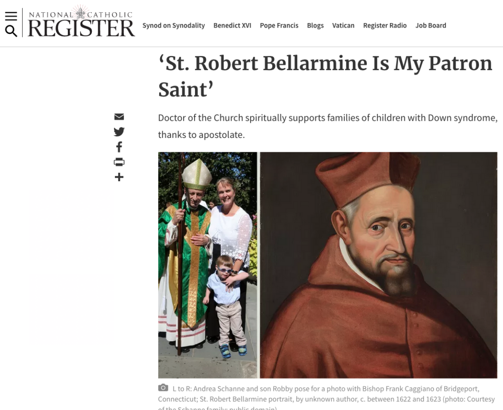 ‘St. Robert Bellarmine Is My Patron Saint’ - St. Robert Bellarmine